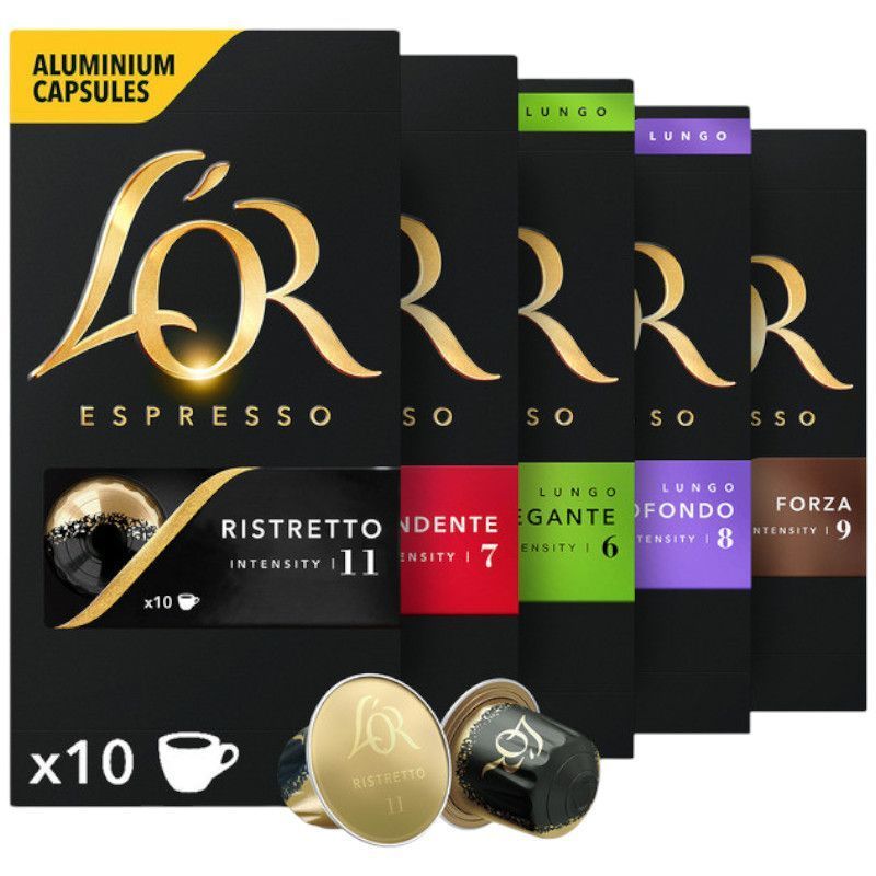 Купити Набір кави в капсулах Nespresso L'OR Collection – 50 капсул ...